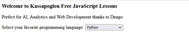 Δωρεάν Μαθήματα JavaScript